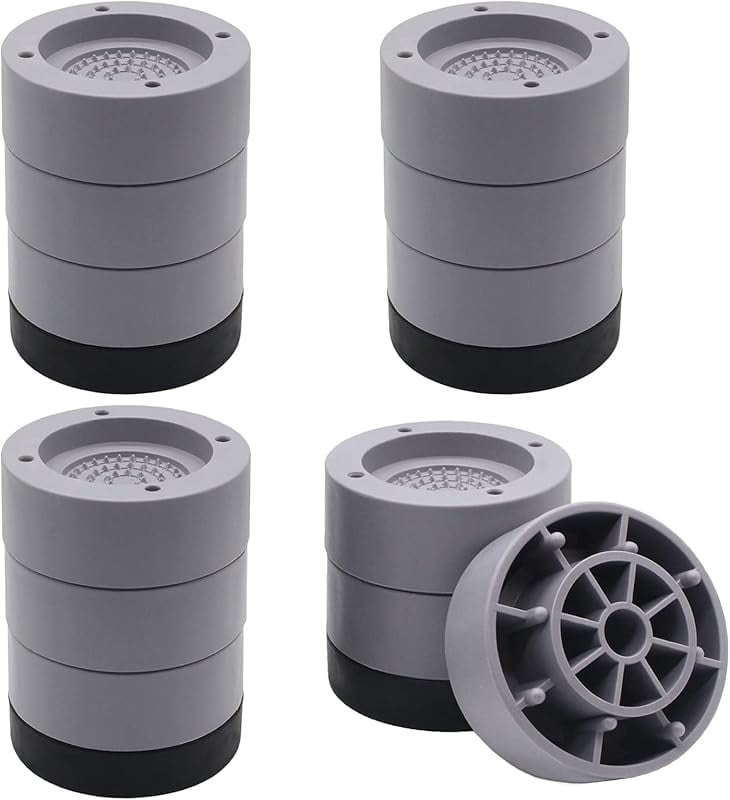 Furniture Risers 2 inch (Set of 4) Round Bed Risers Heavy Duty 1 inch ...