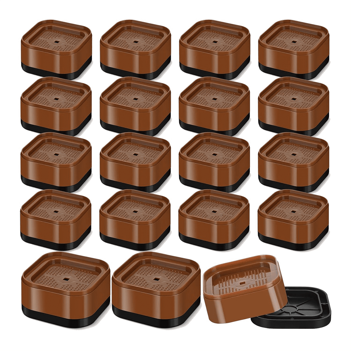 Furniture Risers Adjustable Bed Desk Leg 1.38Inch Stackable Heavy Duty ...