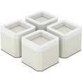 DEWEL Furniture Risers Set, Bed/Couch Lifter for Sofa Desk, Beige, 0.73 ...