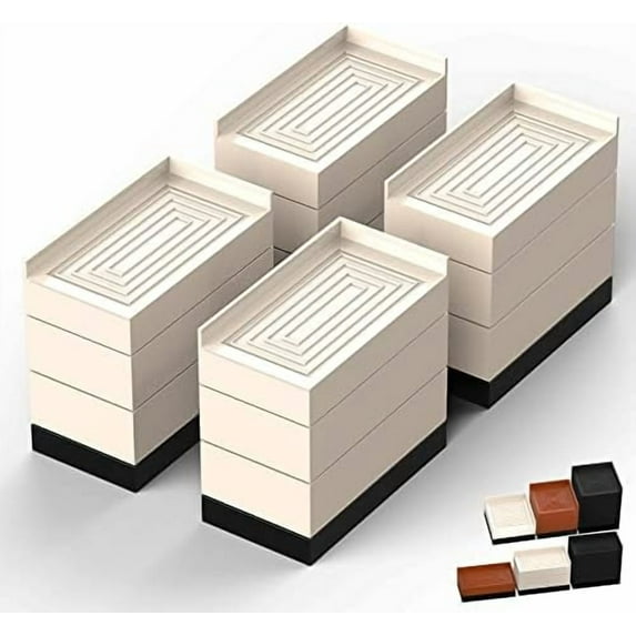 Furniture Risers, Bed/Sofa/Desk/Table/Chair Leg/Fridge Lifts to 1.5, 3 ...