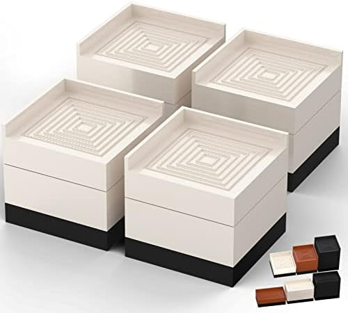 Furniture Risers, Bed/Sofa/Desk/Table/Chair Leg/Fridge Lifts to 1.5, 3 ...