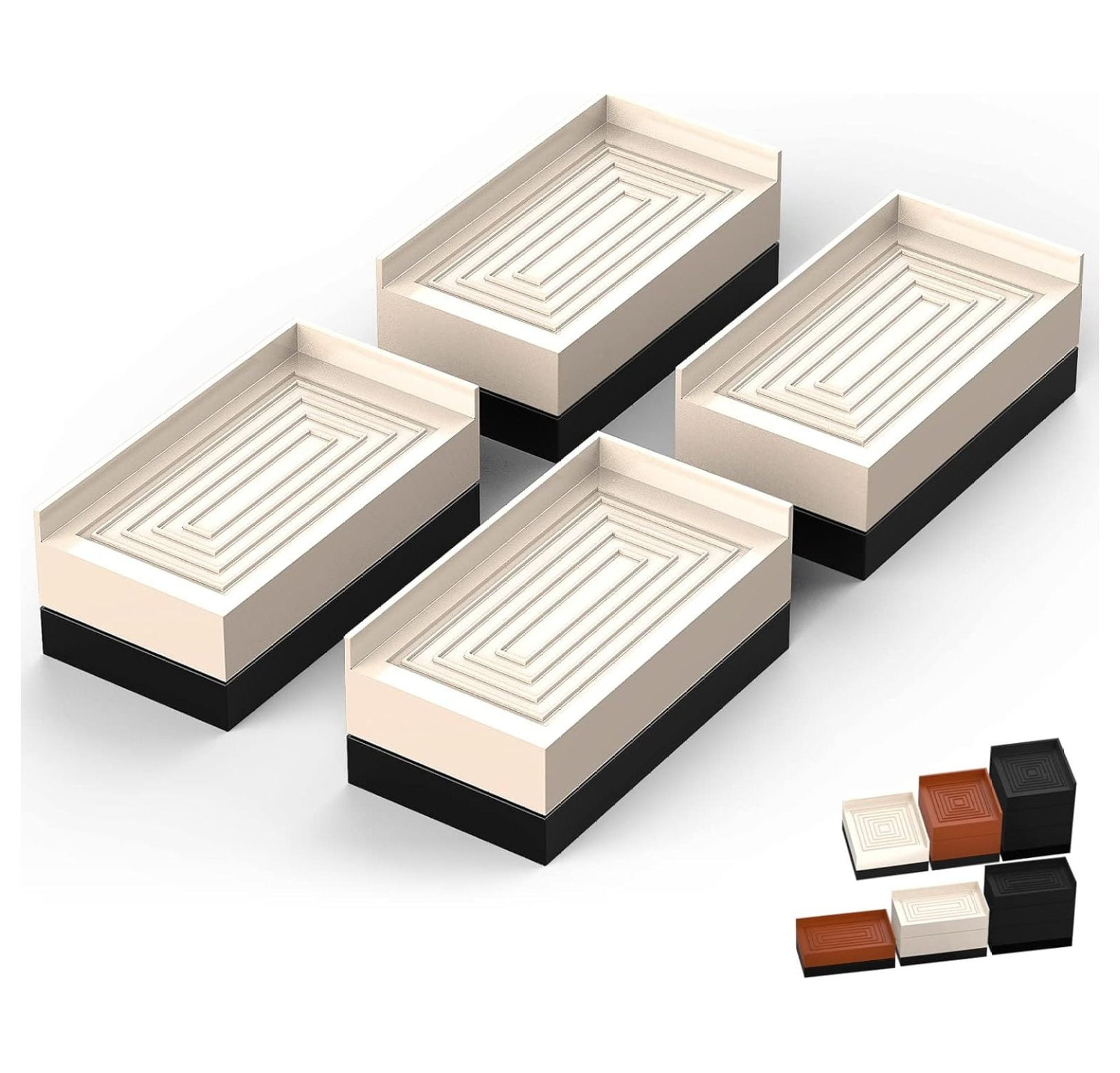 Furniture Risers, RPQZ Bed/Sofa/Desk/Table/Chair Leg/Fridge Lifts to 1. ...