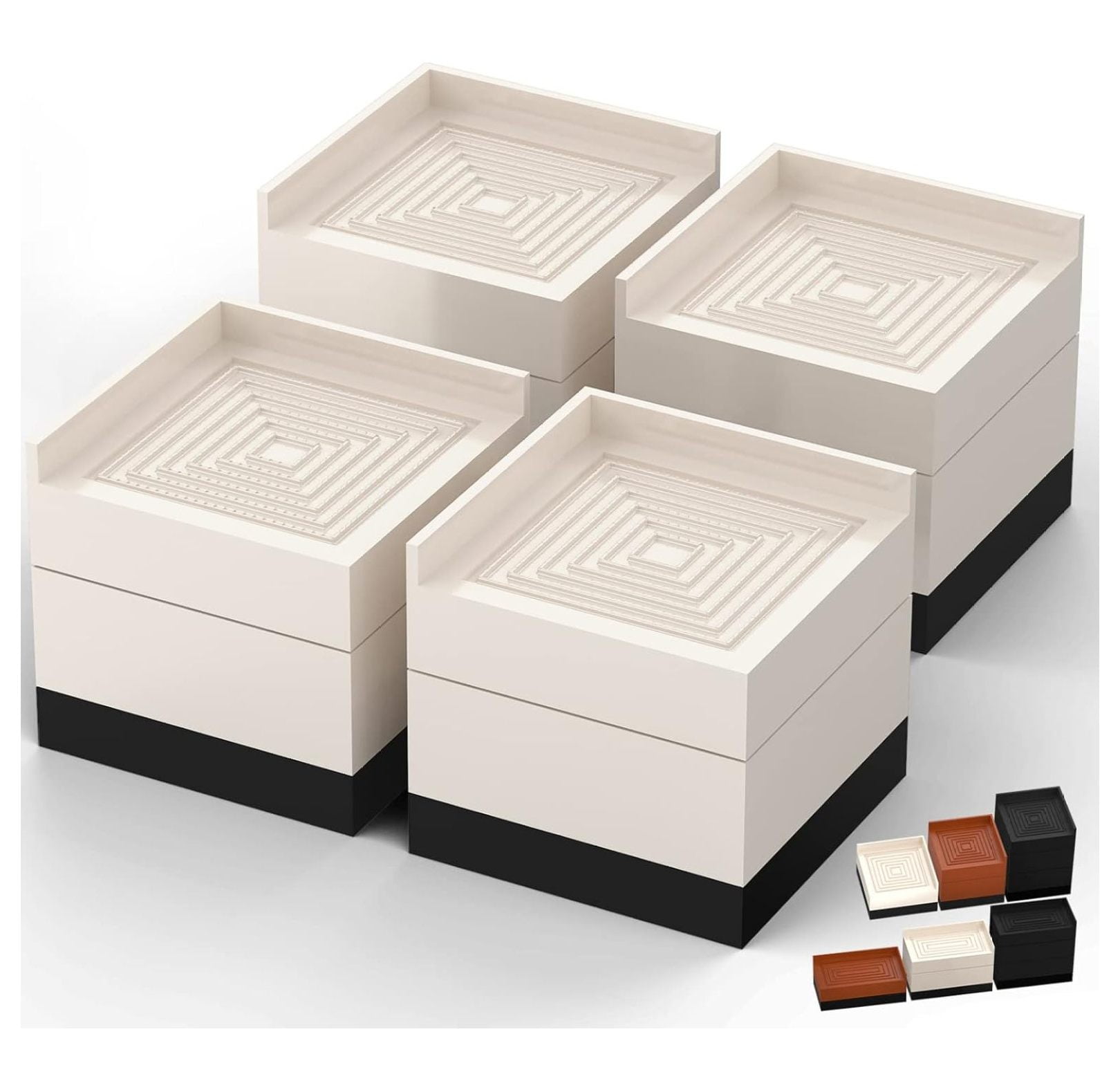 Furniture Risers, RPQZ Bed/Sofa/Desk/Table/Chair Leg/Fridge Lifts to 1. ...