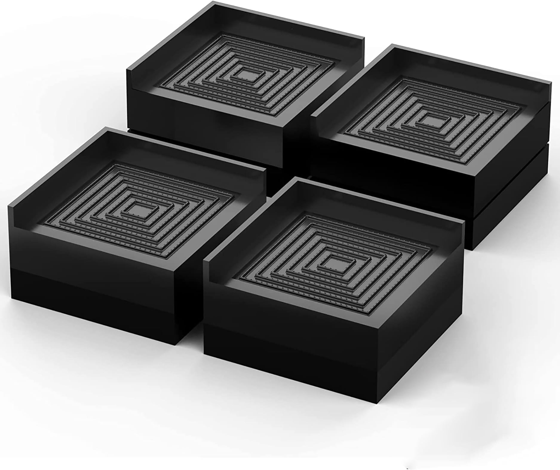 Furniture Risers, Square Bed Risers For Bed Frame, Sofa, 1.5" High DSV ...