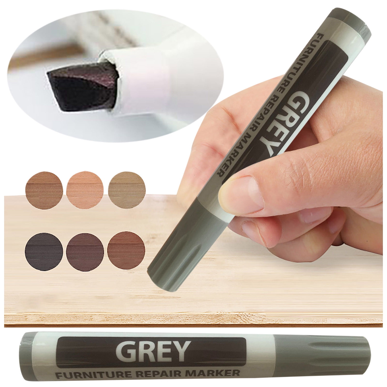 Furniture Scratch Repair Marker (2.5ml) - Wood Floor & Surface Touch-Up ...