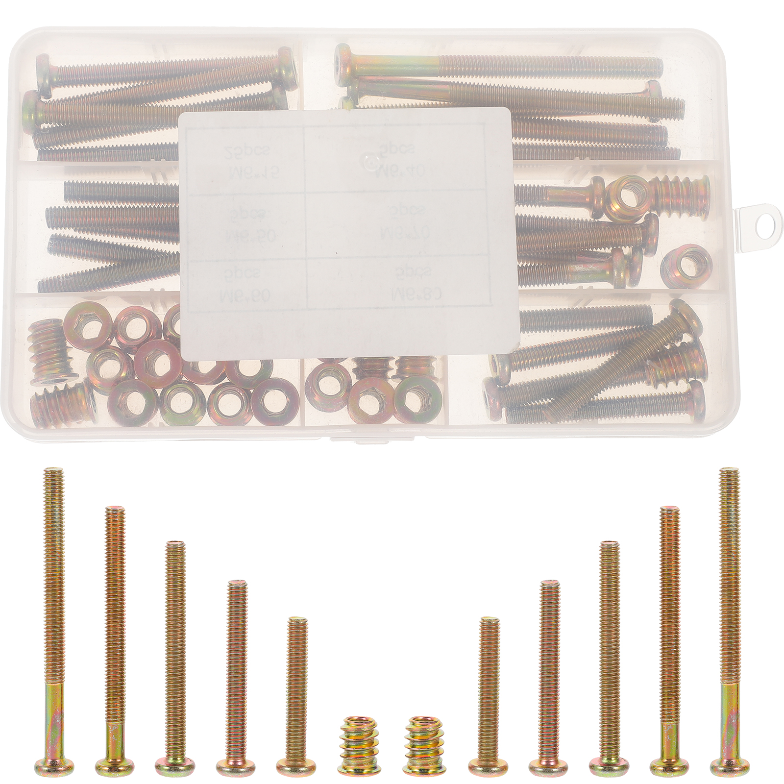 HOOWIFFY Threaded Insert Colored Steel 25Pack 3.1In - Walmart.com