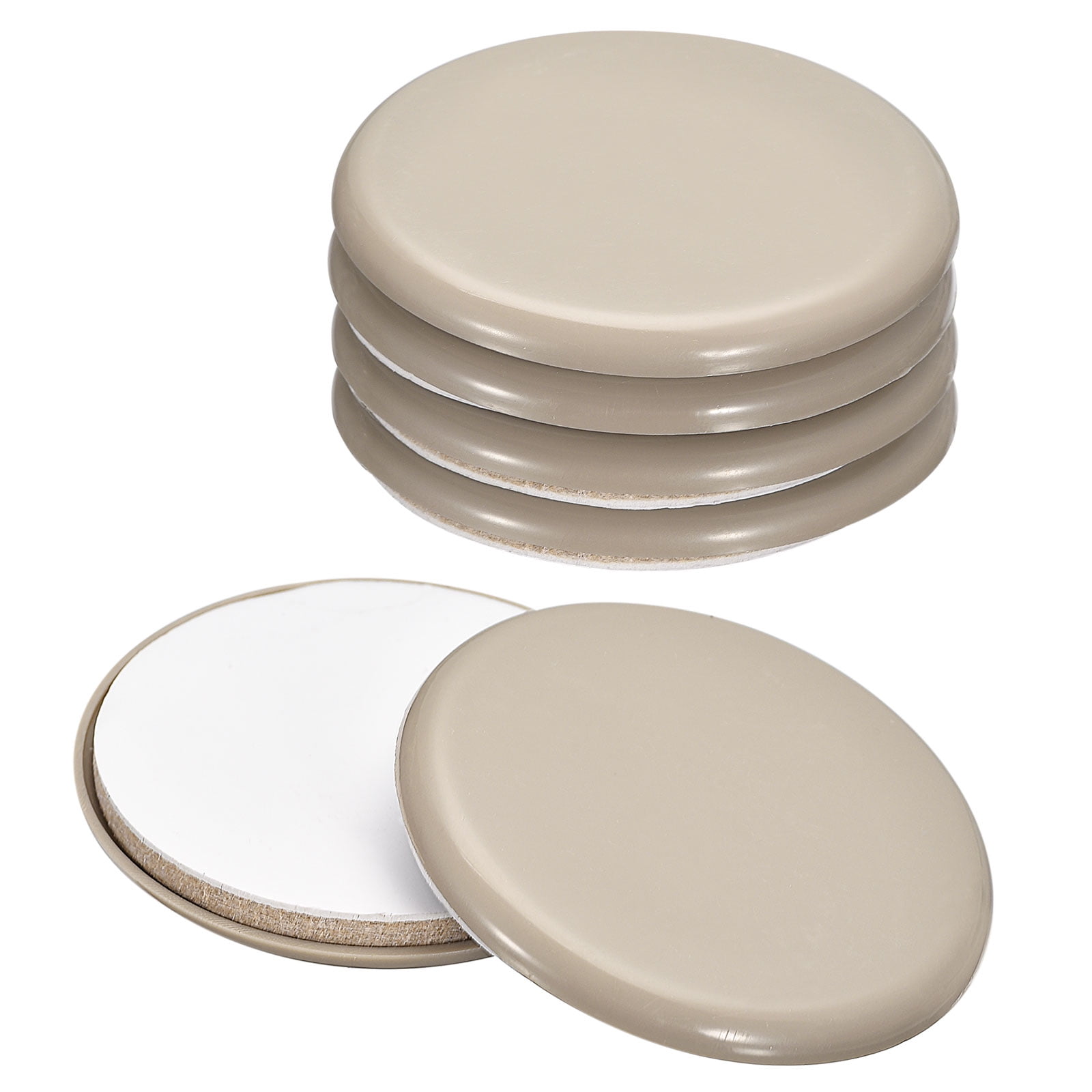 Uxcell Furniture Sliders Plastic Self-adhesive Round Sliding Pads for ...