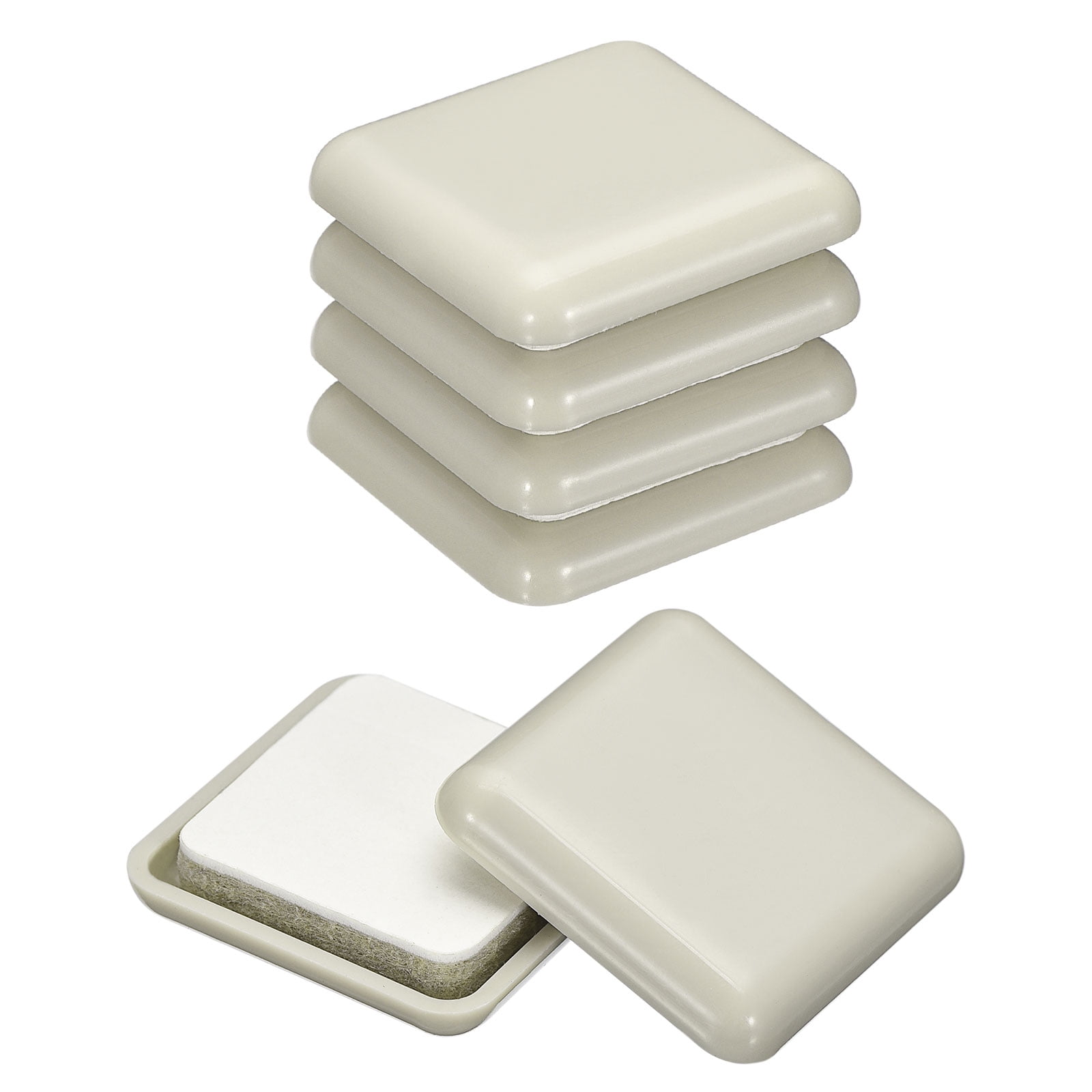 Furniture Sliders, 16Pcs 1 1/6" - Plastic Self-adhesive Square Sliding ...