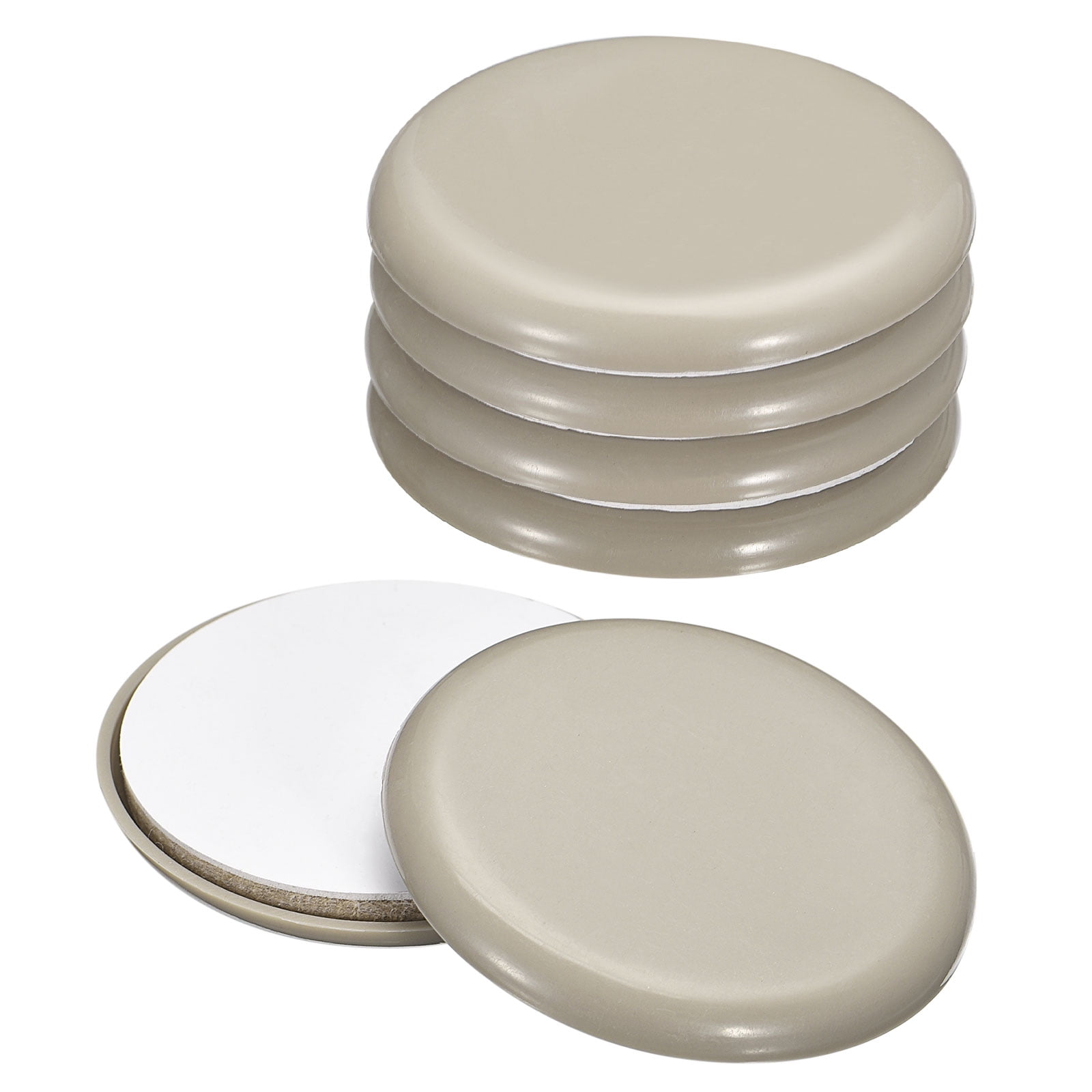 Uxcell Furniture Sliders Plastic Self-adhesive Round Sliding Pads for Carpeted Tile Vinyl ...