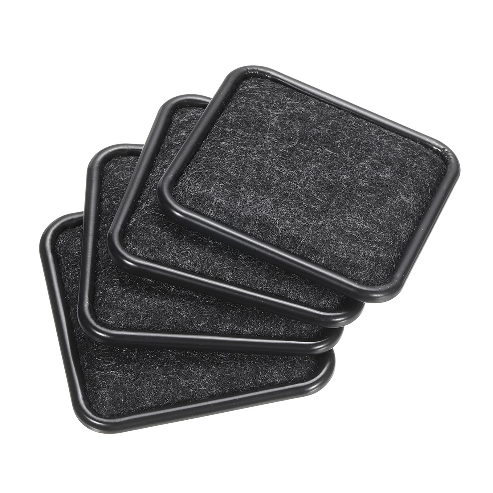 Furniture Sliders, 4Pcs 1 8/9" - Felt Square Sliding Pads, Reusable ...