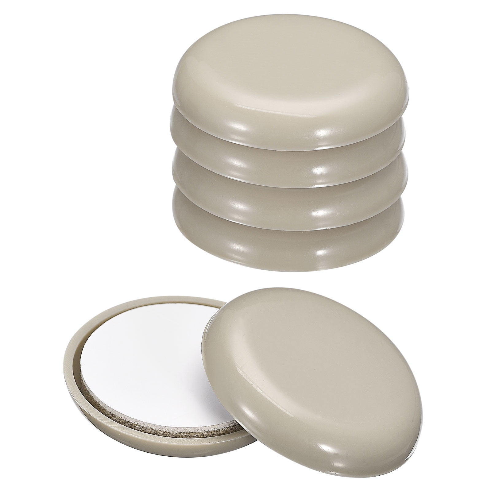 Uxcell Furniture Sliders Plastic Self-adhesive Round Sliding Pads for ...