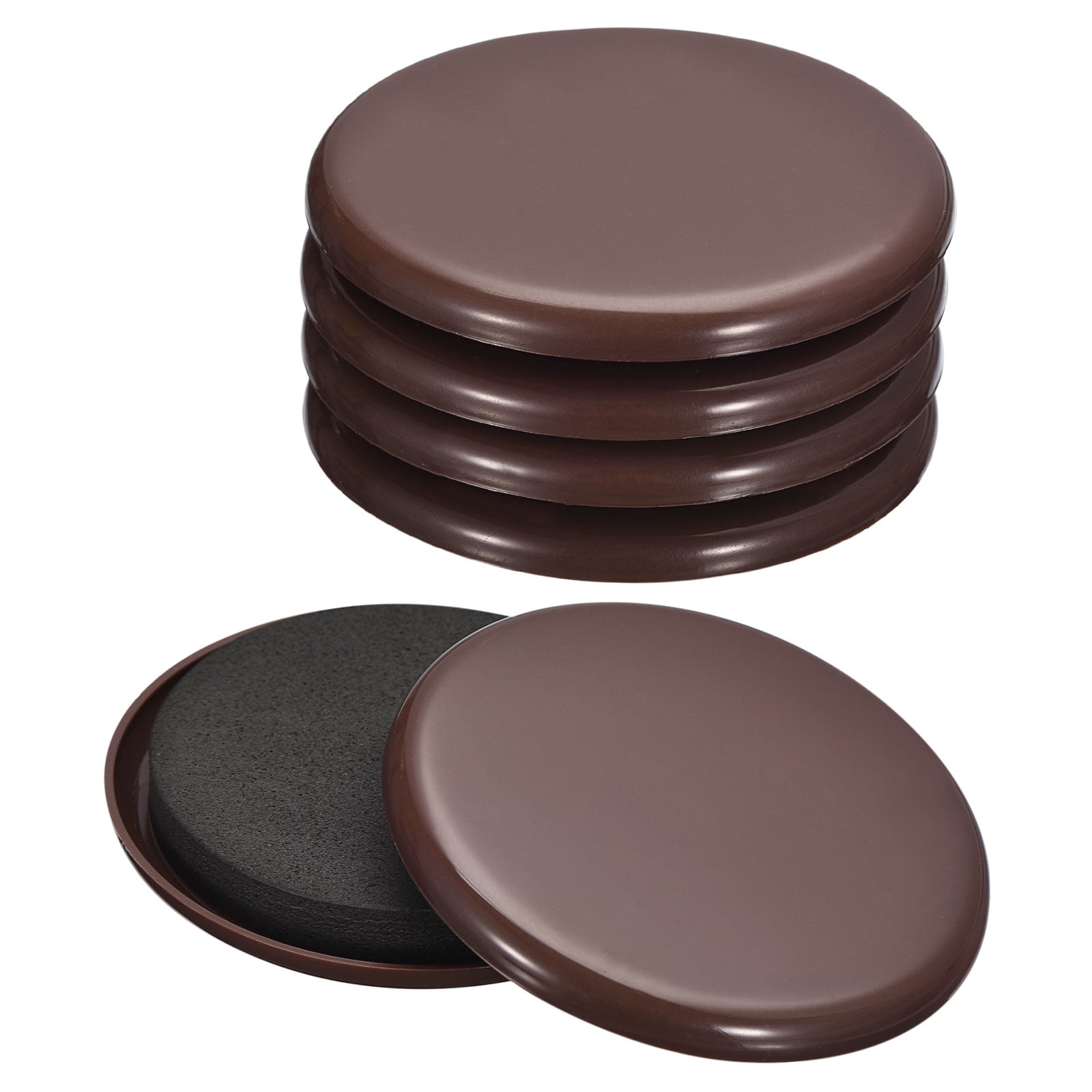 Furniture Sliders, 8Pcs 3.5" - Plastic Reusable Round Sliding Pads ...
