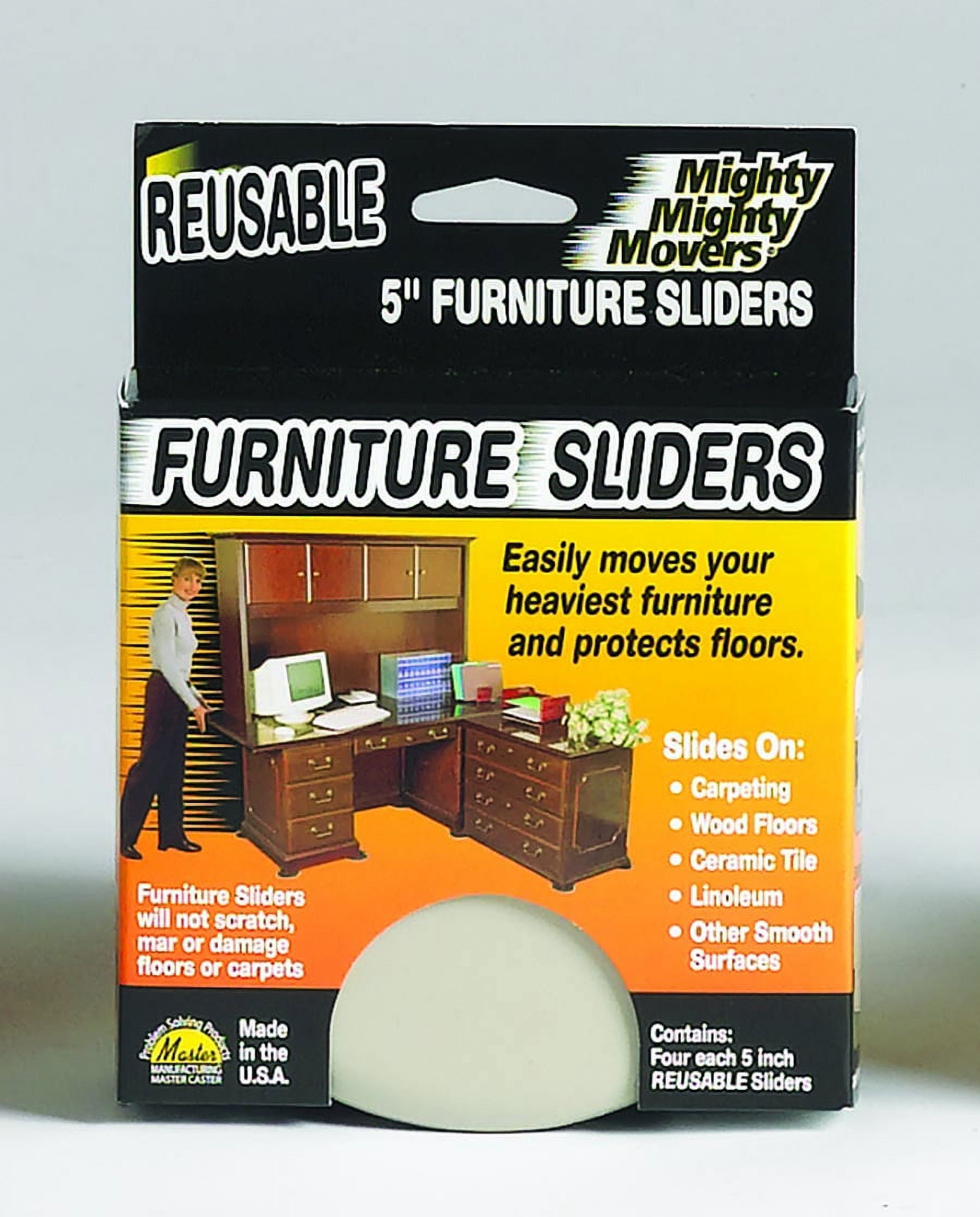 Furniture Sliders, Reusable, Beige, 4/Pack - Walmart.com