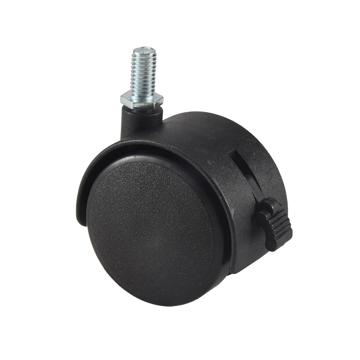 Furniture Swivel Locking Caster 8mm Screw Stem 2 inch Dia Wheel Black Furniture Swivel Locking Caster 8mm Screw Stem 2 inch Dia Wheel Black