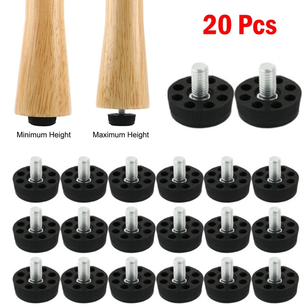 Furniture Table Chair 8 Holes Base Adjustable Leveling Foot M8 Male ...