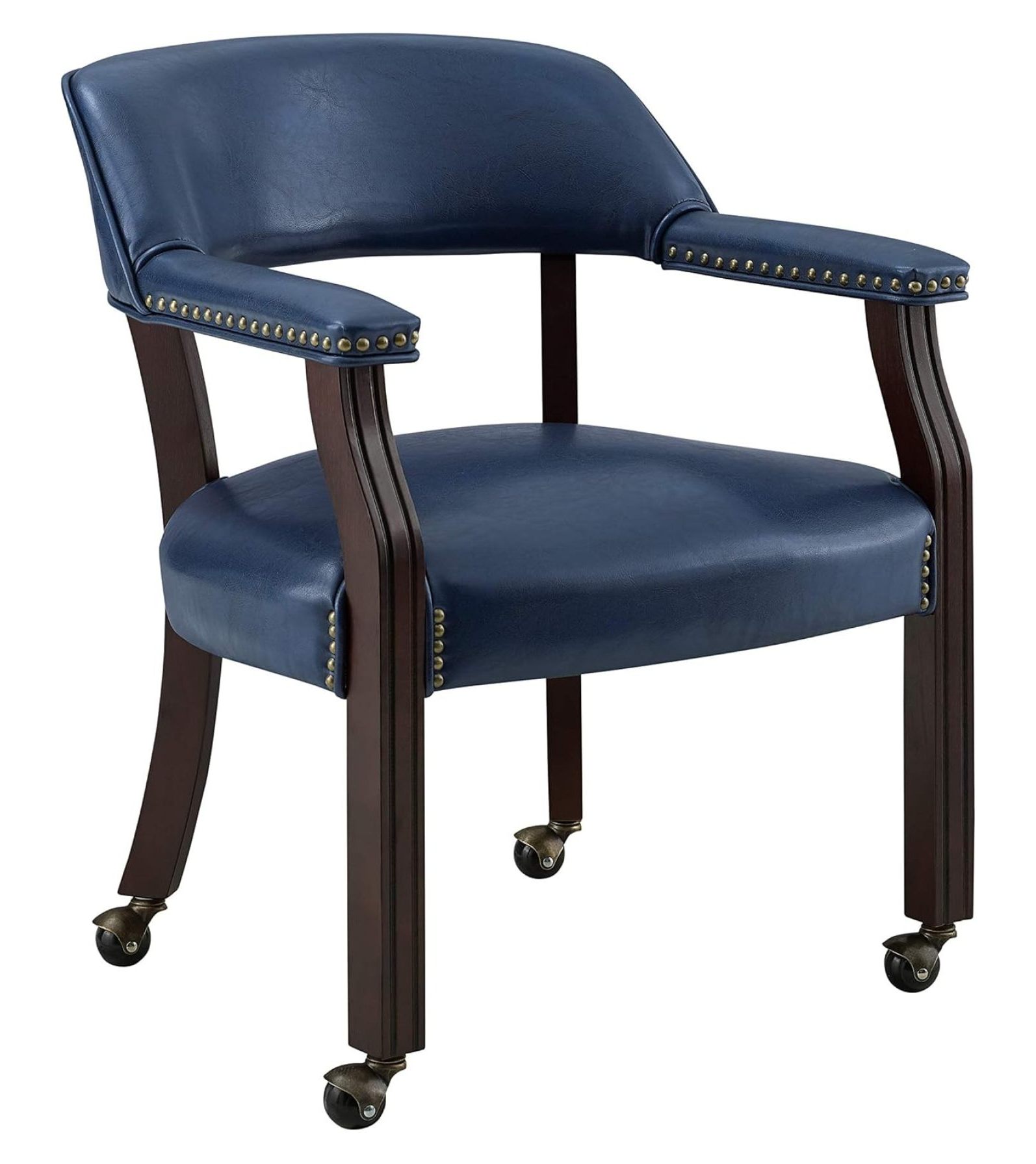 Furniture Tournament Arm Casters Chair, 25" L x 25" W x 31" H, Black ...