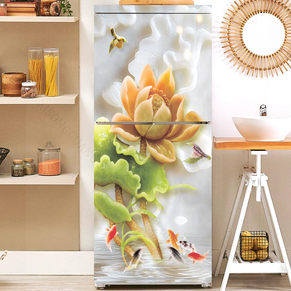 Furniture Wallpaper Refrigerator Stickers Self-adhesive Waterproof ...