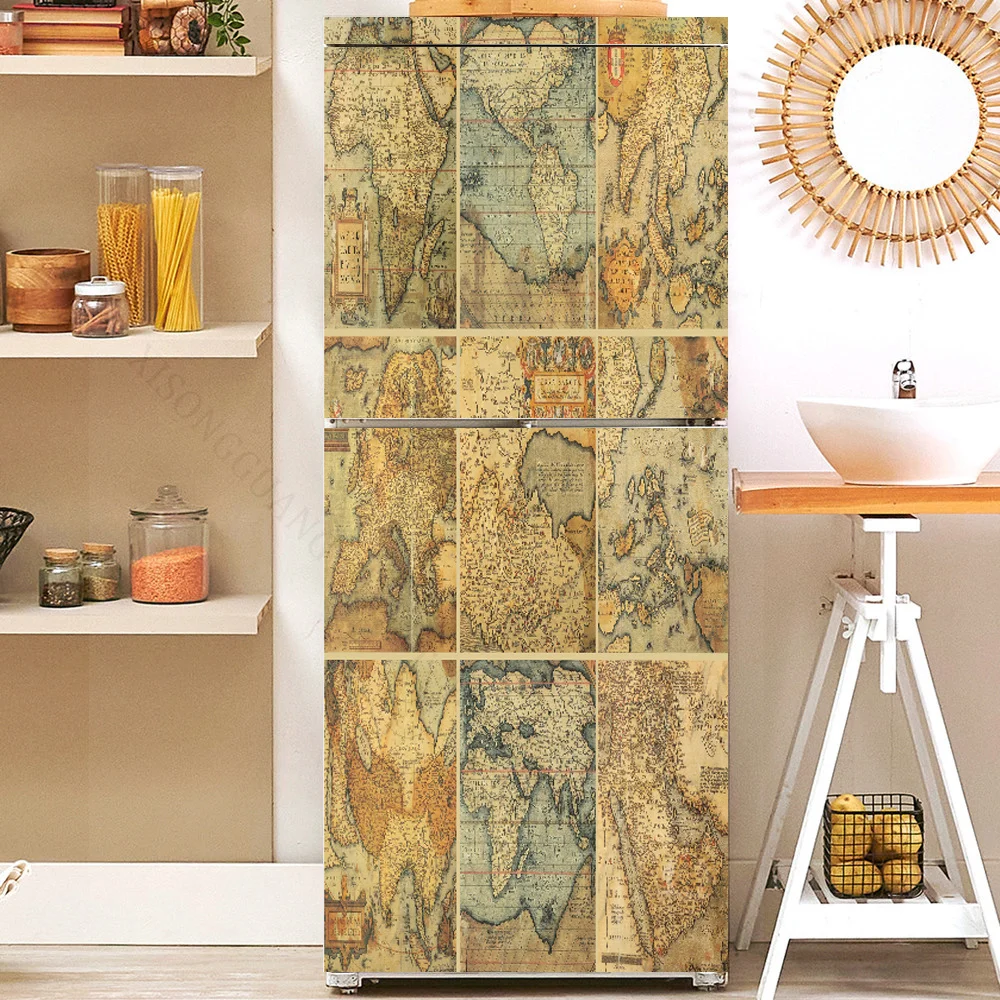 Furniture Wallpaper Refrigerator Stickers Self-adhesive Waterproof ...