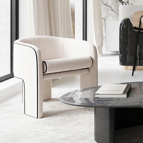 Furniture nordic single light luxury sofa chair designer small ...