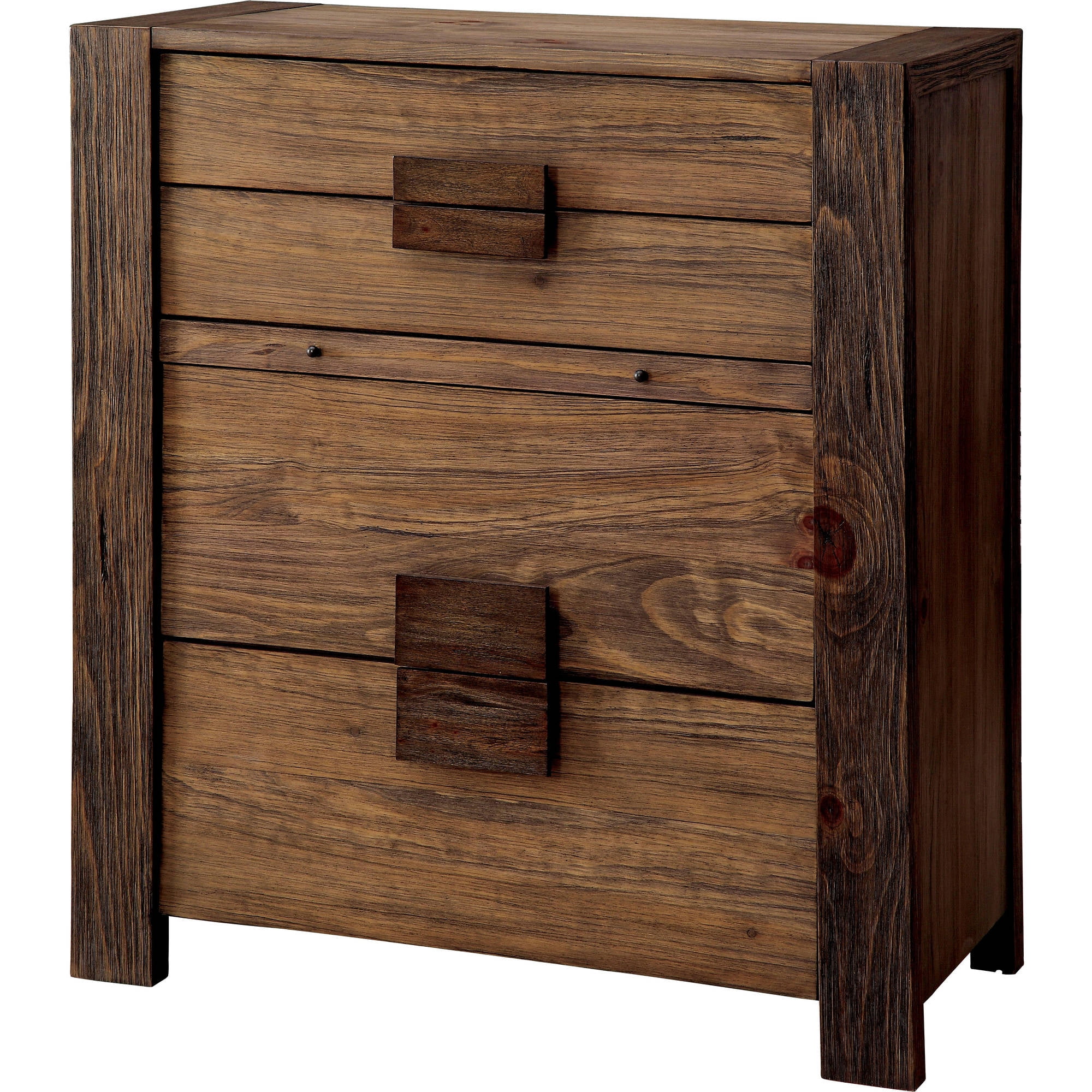 Furniture of America 7.19 Gallon Virgil Rustic Wood Storage Chest ...