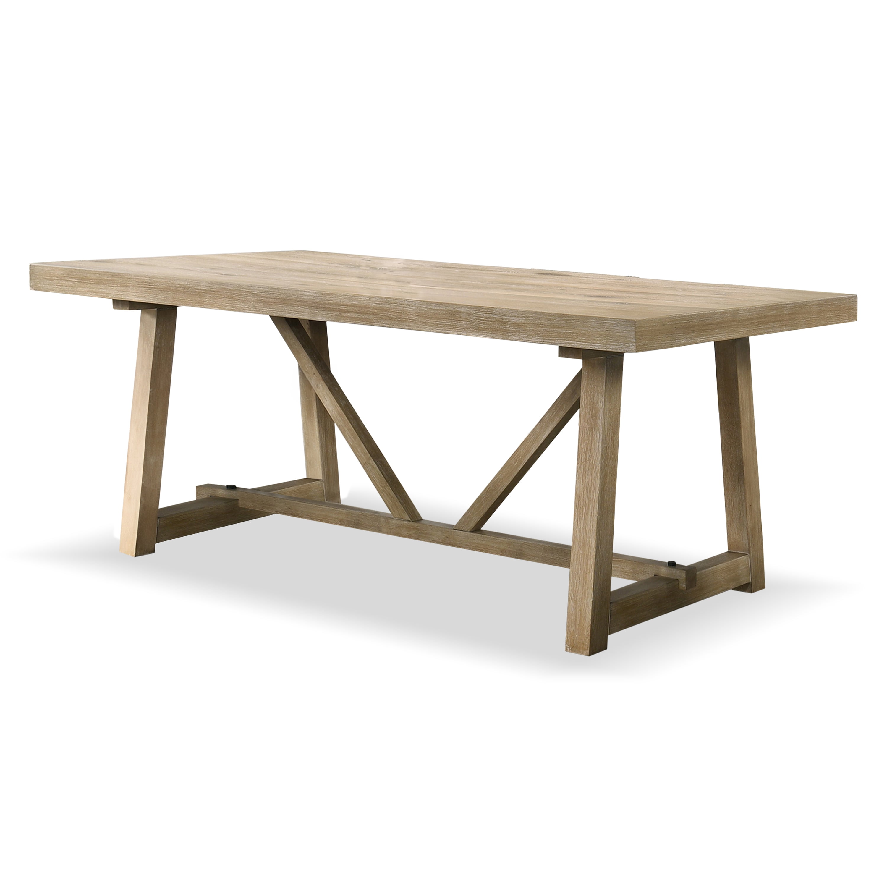 Furniture of America Amesdat Dining Table - Oak Wood - Walmart.com