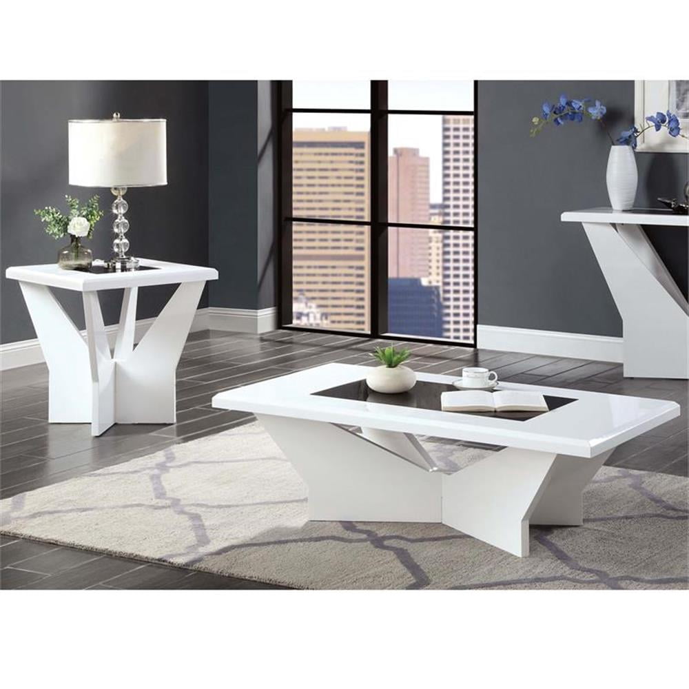 Furniture of America Avens Contemporary Wood 2-Piece Coffee Table Set ...