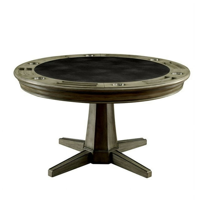 Furniture of America Bellamy Wood Round Multi-Purpose Gaming Table in ...