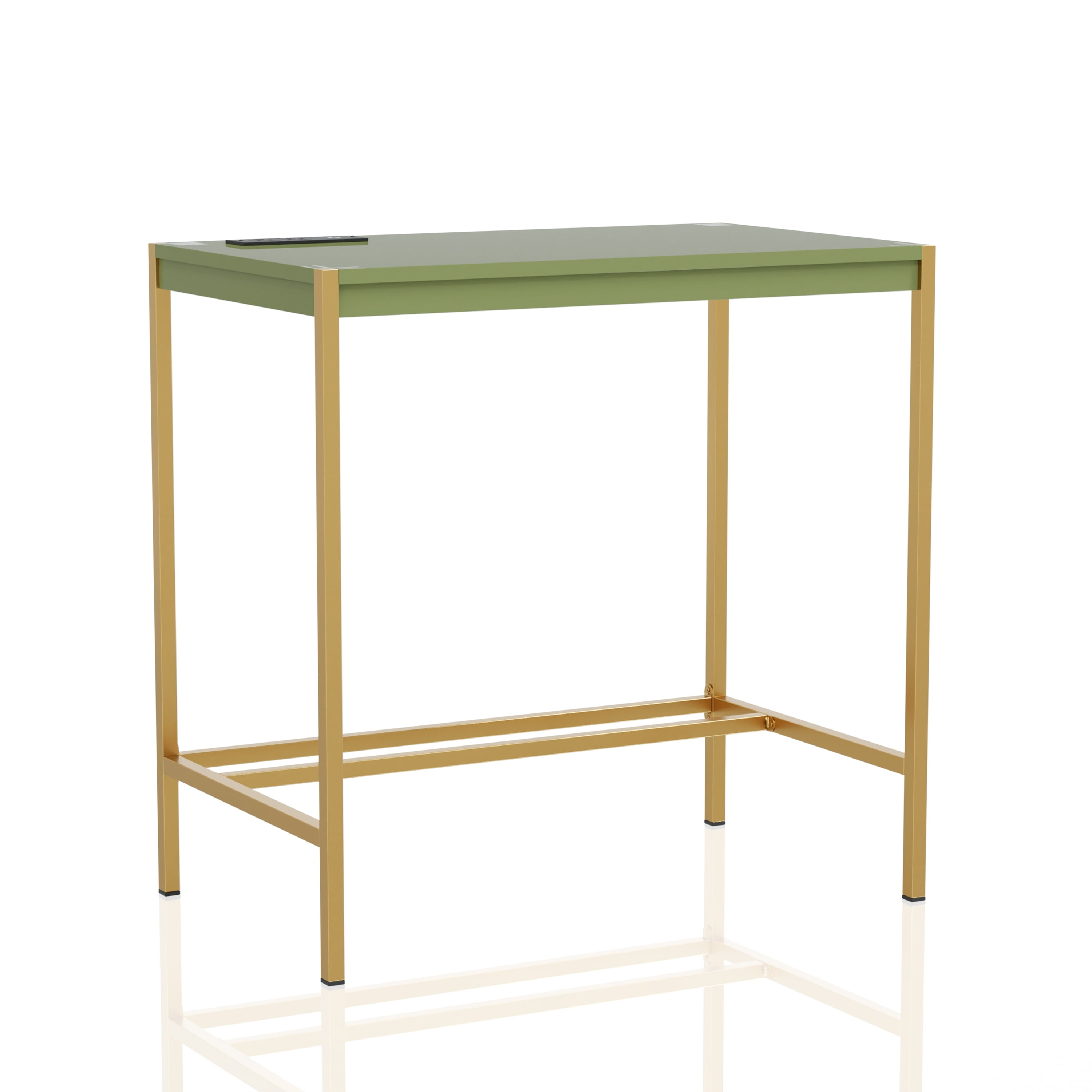 Furniture of America Belzie Modern 30-inch Steel Computer Desk with USB ...