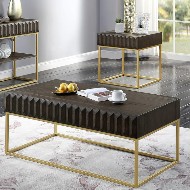 Furniture of America Bird Contemporary 47-inch Steel 2-Piece Living ...