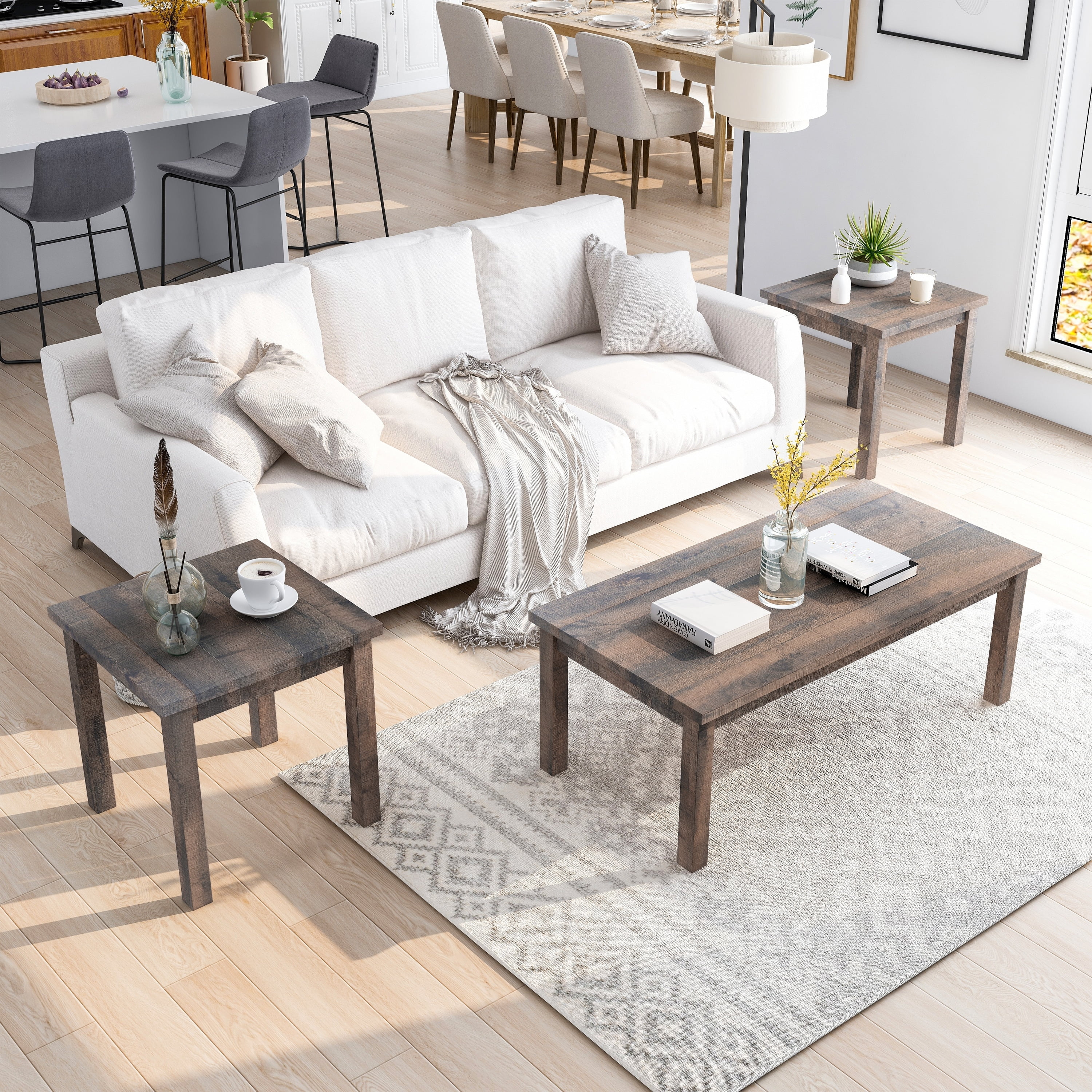 Furniture of America Boisee Transitional Natural Tone 48-inch Wood 3 ...