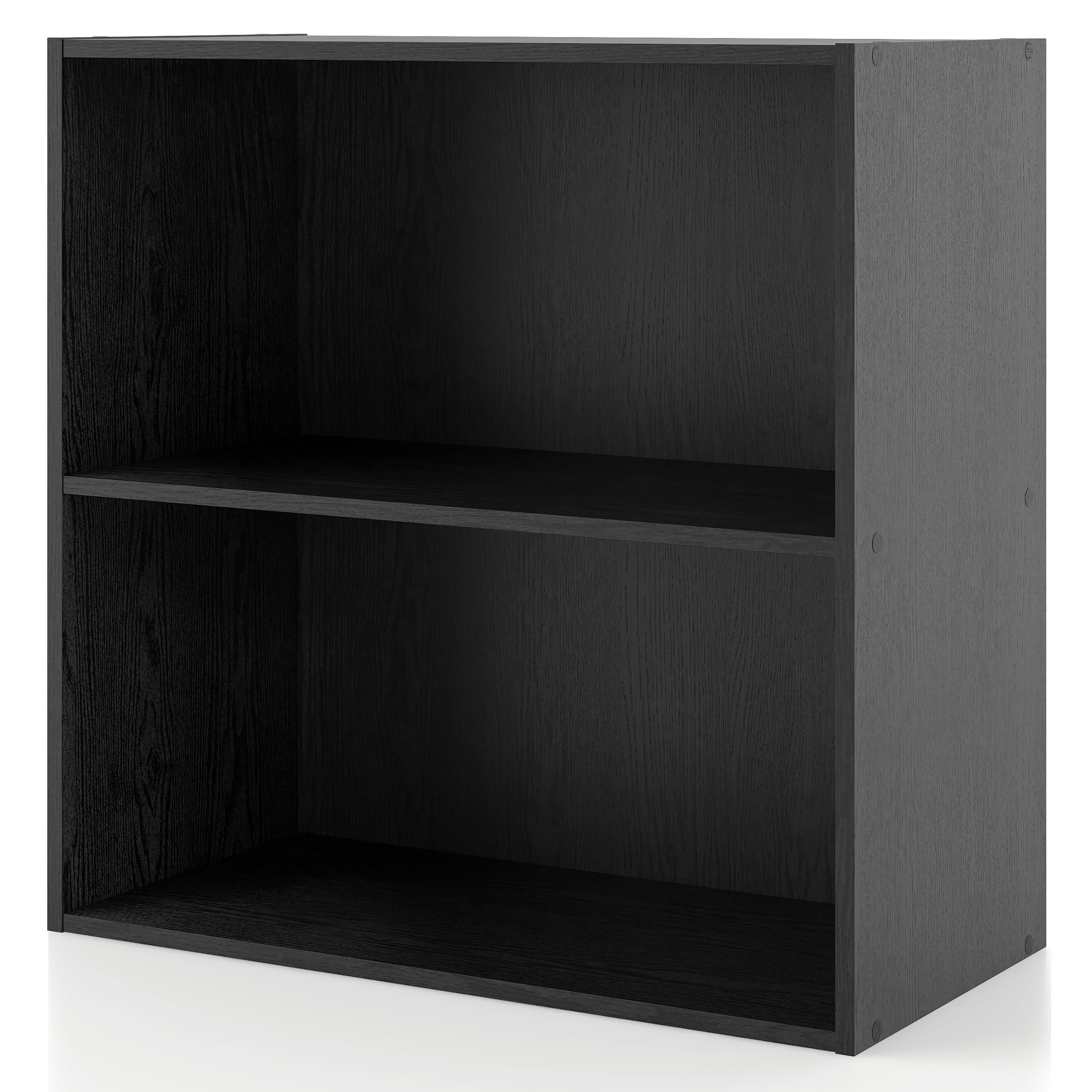 Furniture of America Brooks Stackable 2-Tier Wood Black Bookcase ...