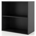 Furniture of America Brooks Stackable 2-Tier Wood Black Bookcase ...