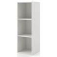 Furniture of America Brooks Stackable 3-Cube Wood White Bookcase ...