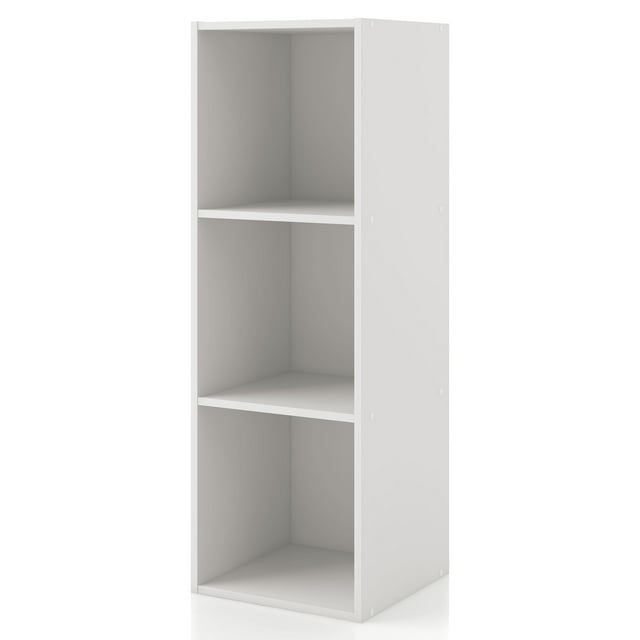 Furniture of America Brooks Stackable 3-Cube Wood White Bookcase ...