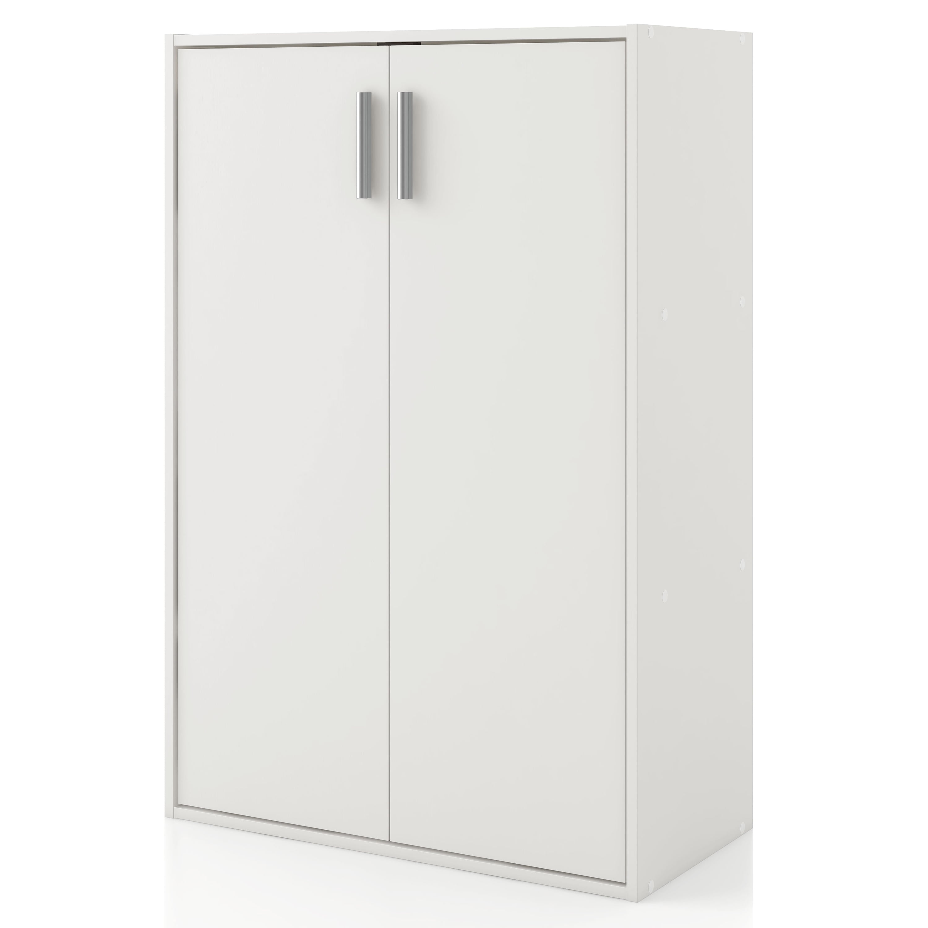 Furniture of America Brooks Stackable 3-Tier Wood White Cabinet with ...