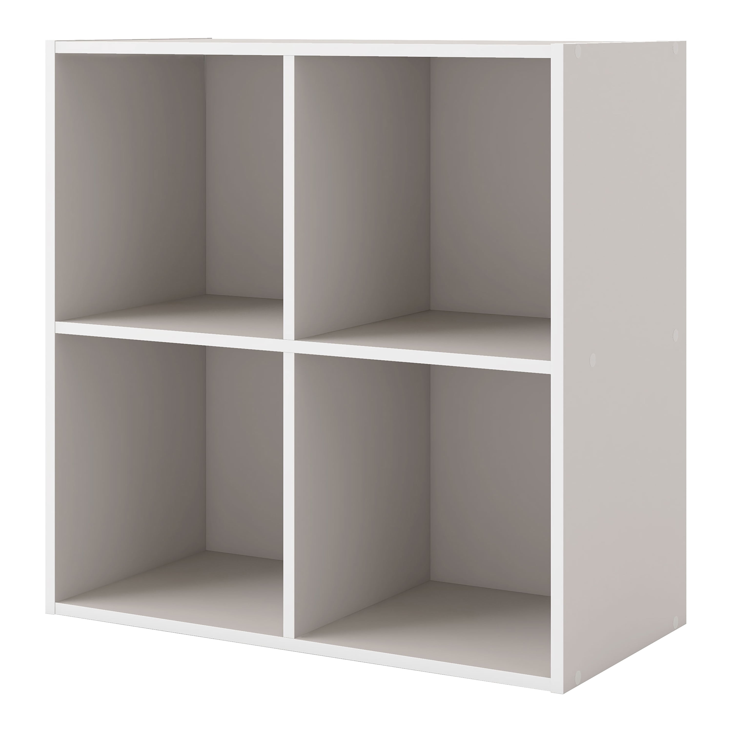 Furniture of America Brooks Stackable 4-Cube Wood Gray Bookcase ...