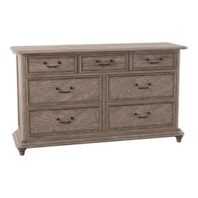 Furniture of America Benjy Solid Wood 6-Drawer Dresser in Rustic ...