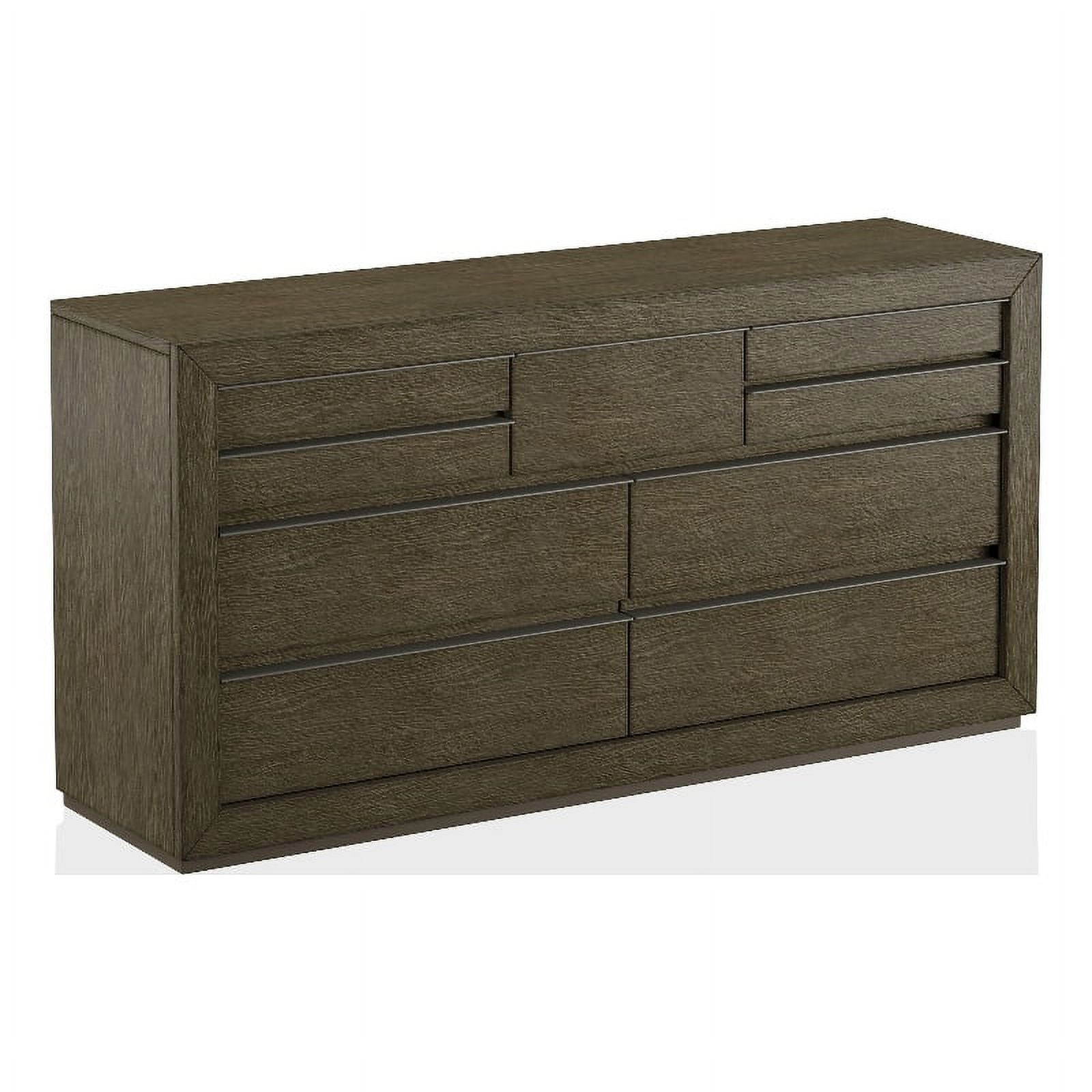 Furniture of America Camile Rustic Wood 9-Drawer Dresser in Light ...