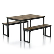 Furniture of America Kaylen Modern 3-Piece Steel Legs Counter Height ...