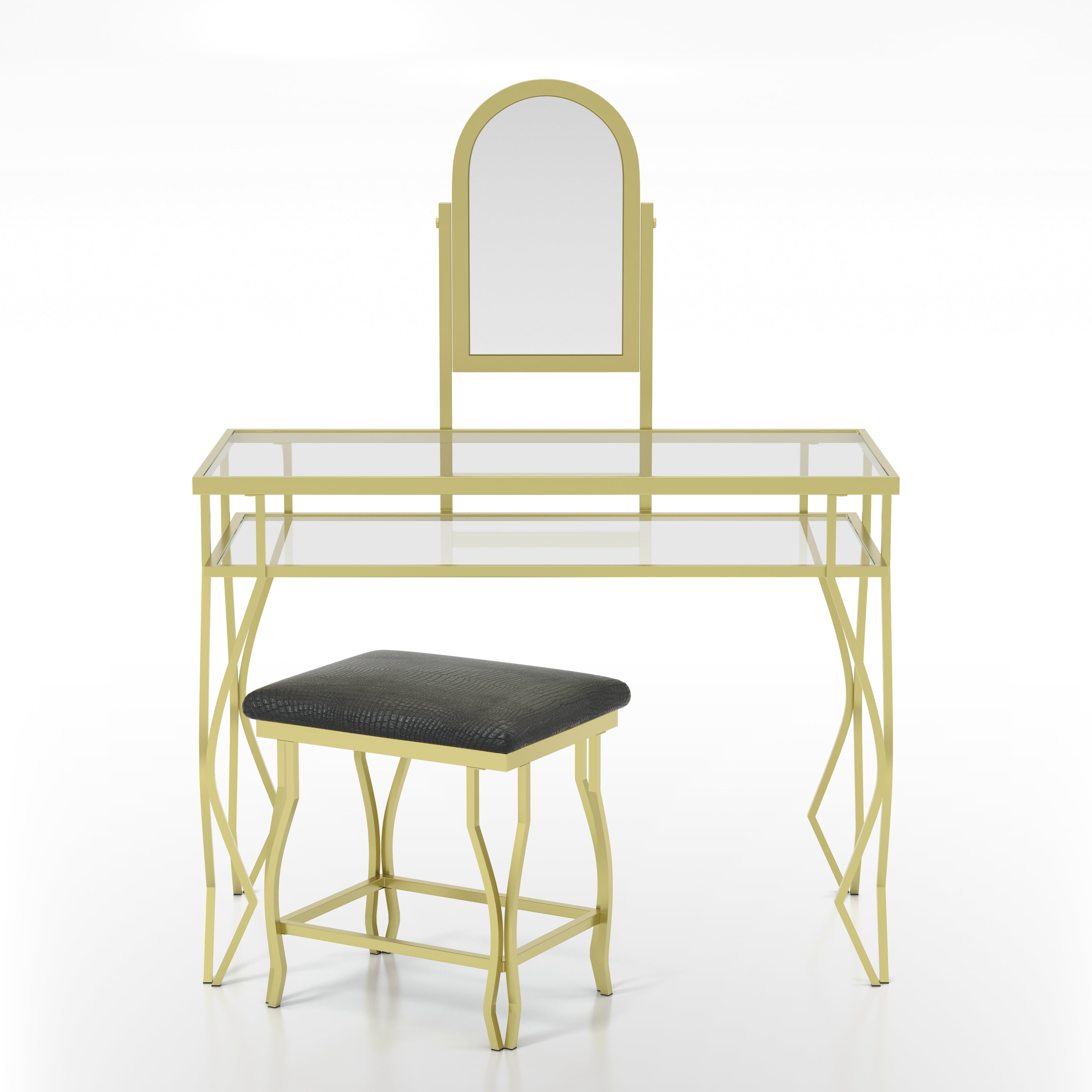 Furniture of America Chanelle Contemporary 3-Piece Vanity Set ...