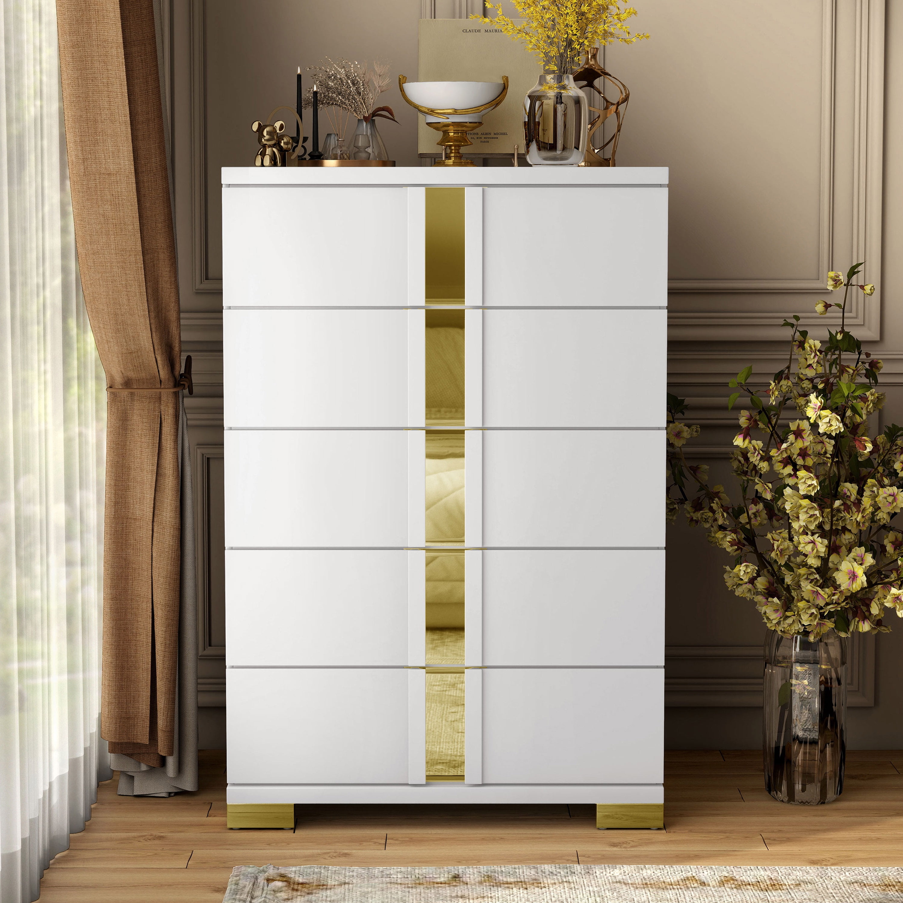 Free Shipping! Furniture of America Modern 5-Drawer Bedroom Chest ...