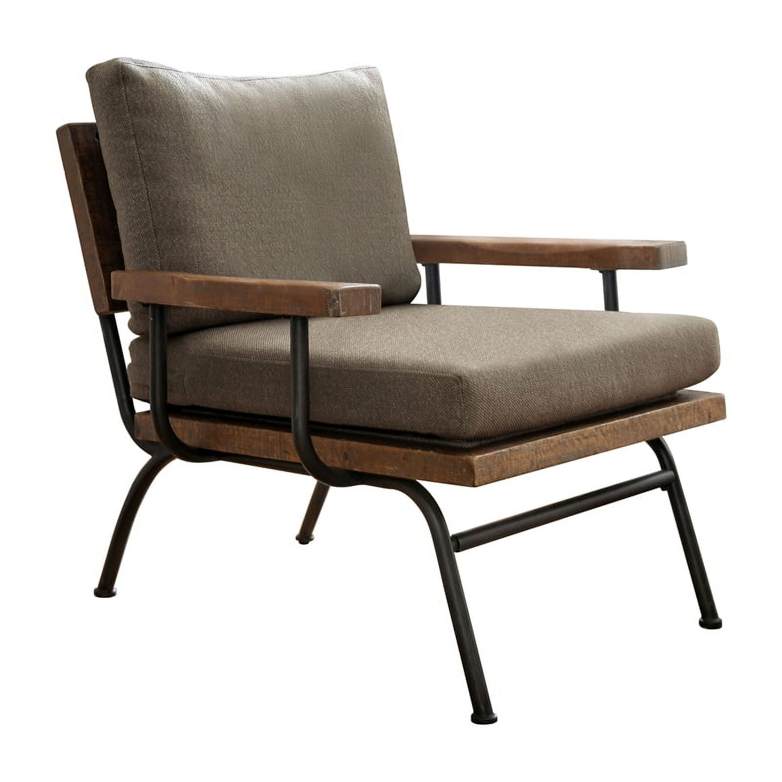 Furniture of America Colette Metal Legs Cushioned Accent Chair in ...
