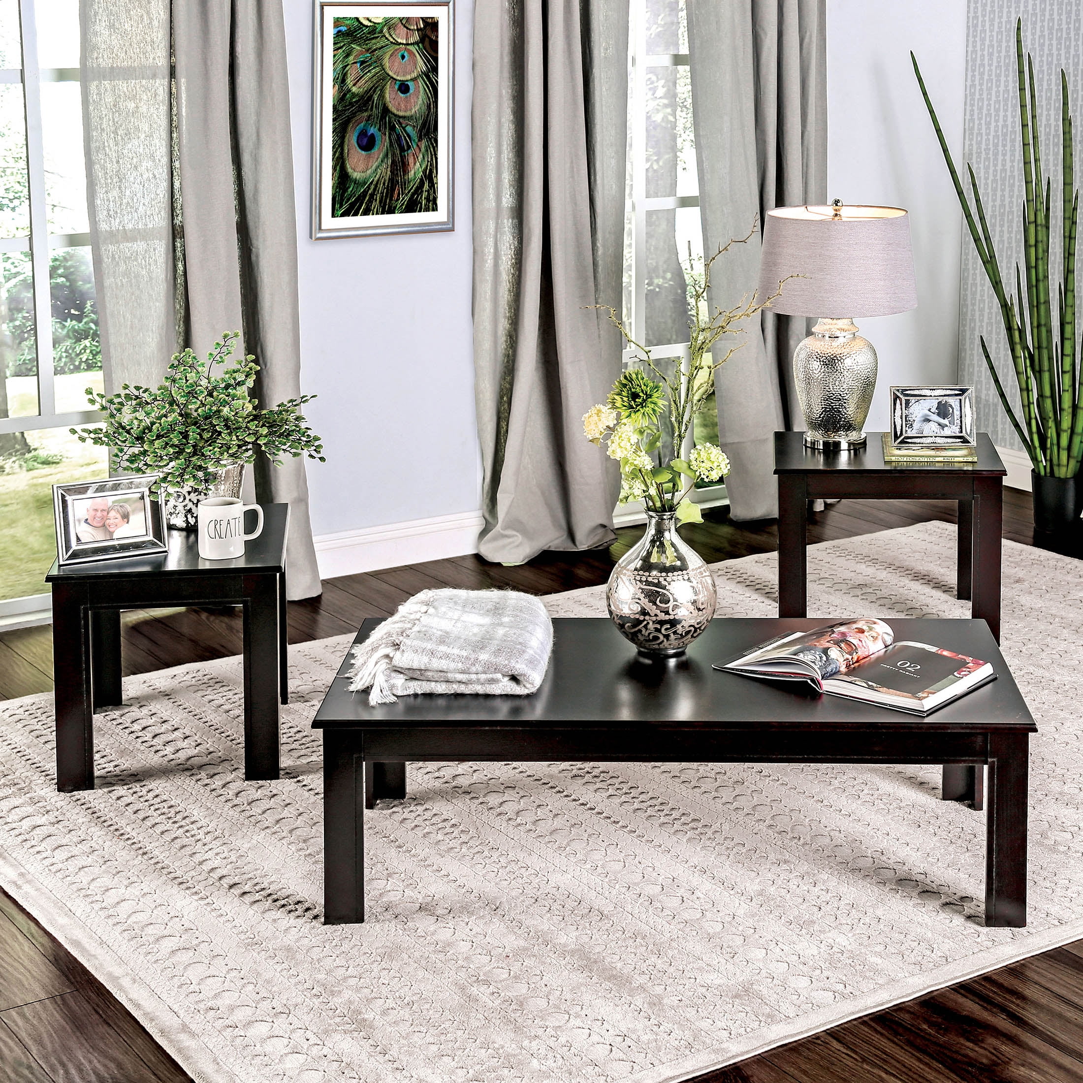 Free Shipping! Furniture of America Dariela 3-Piece Contemporary Living ...