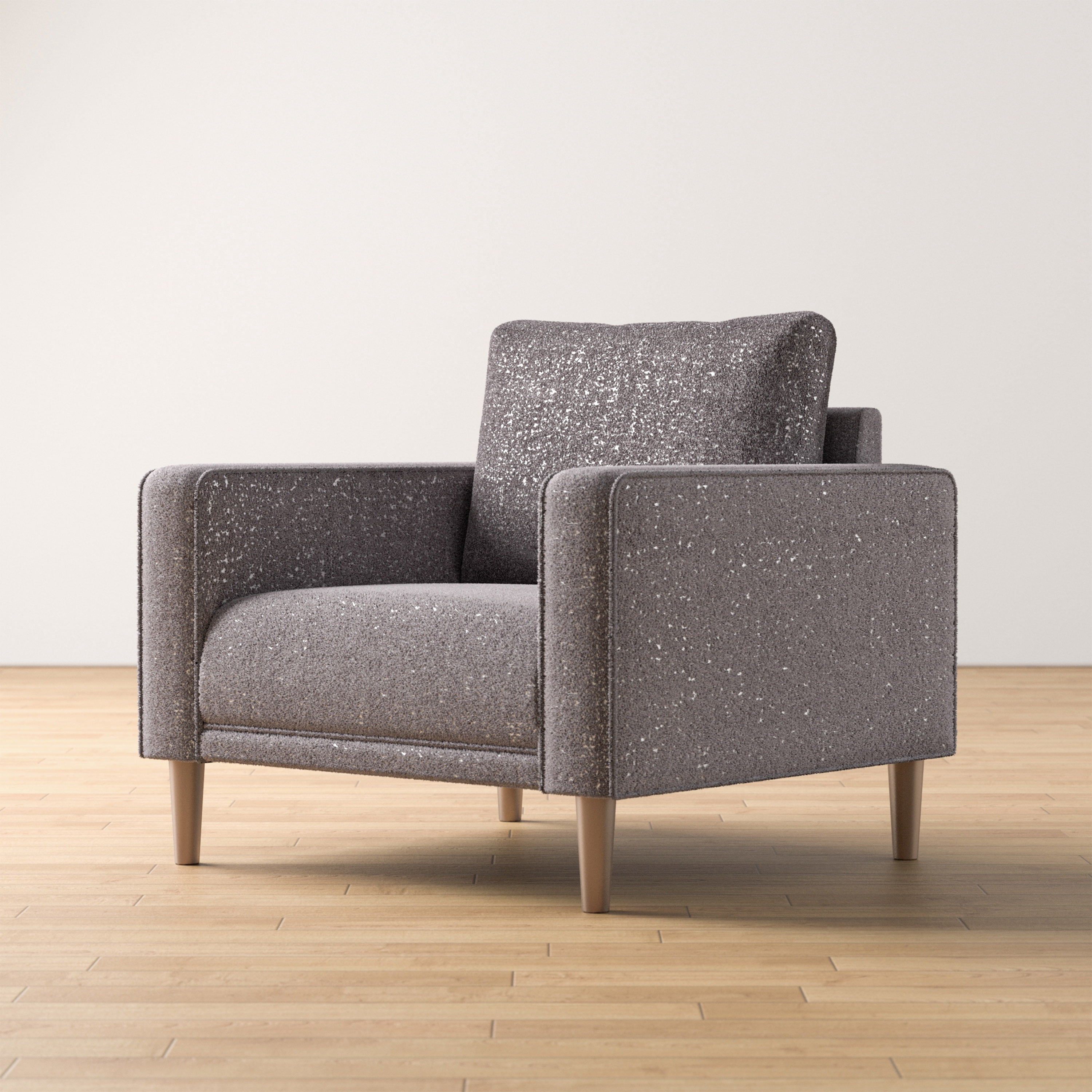 Free Shipping! Furniture of America Doux Gray MCM Boucle Upholstered ...