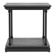 Furniture of America Pebble 1-Drawer Side Table, Antique Black ...