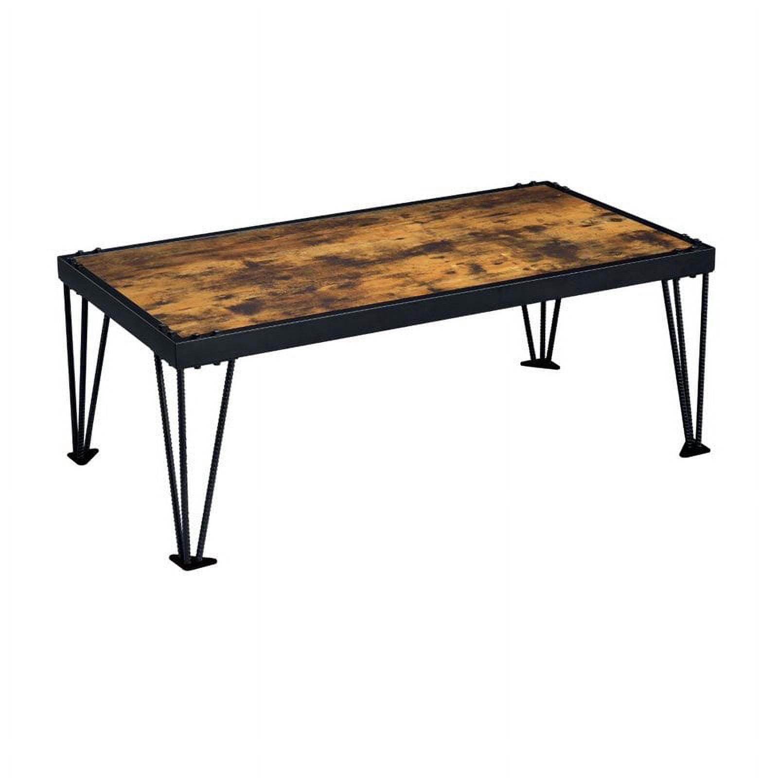 Furniture of America Eagles Industrial Metal Rectangle Coffee Table in ...