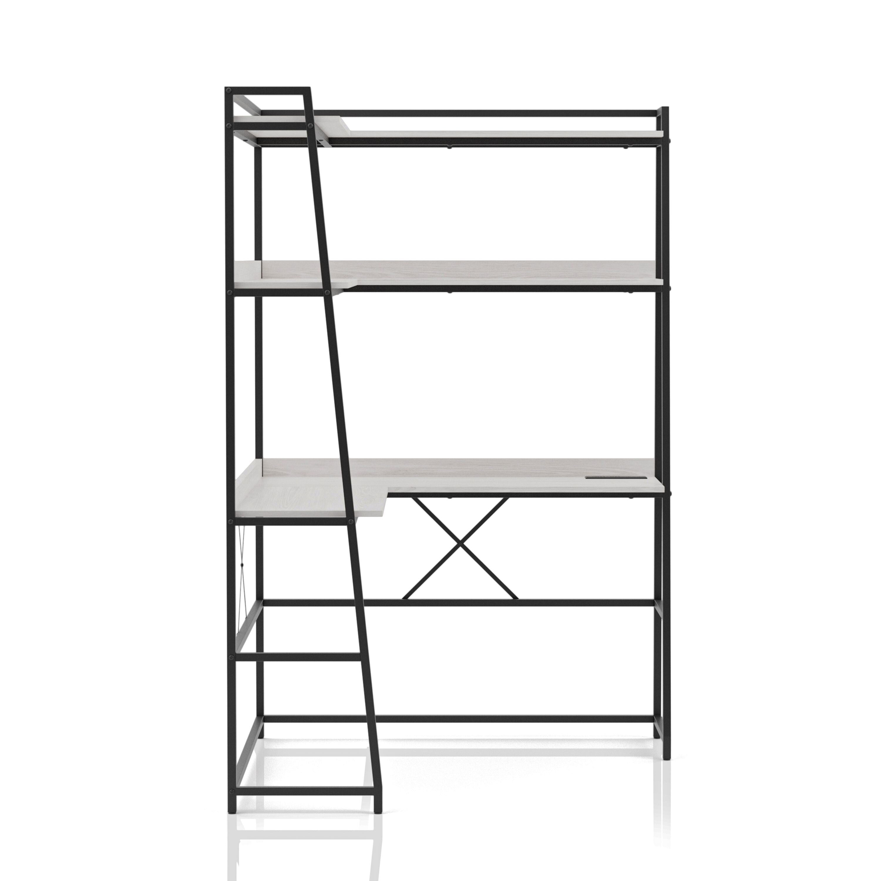 Furniture of America Easton Industrial 47-inch Steel Computer Desk with ...