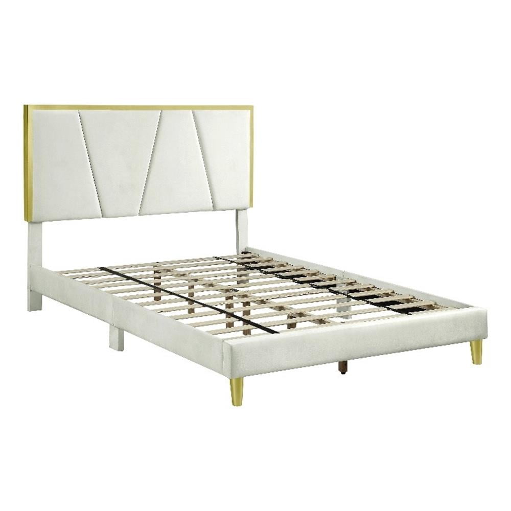 Furniture of America Harper Fabric Upholstered Eastern King Bed in ...
