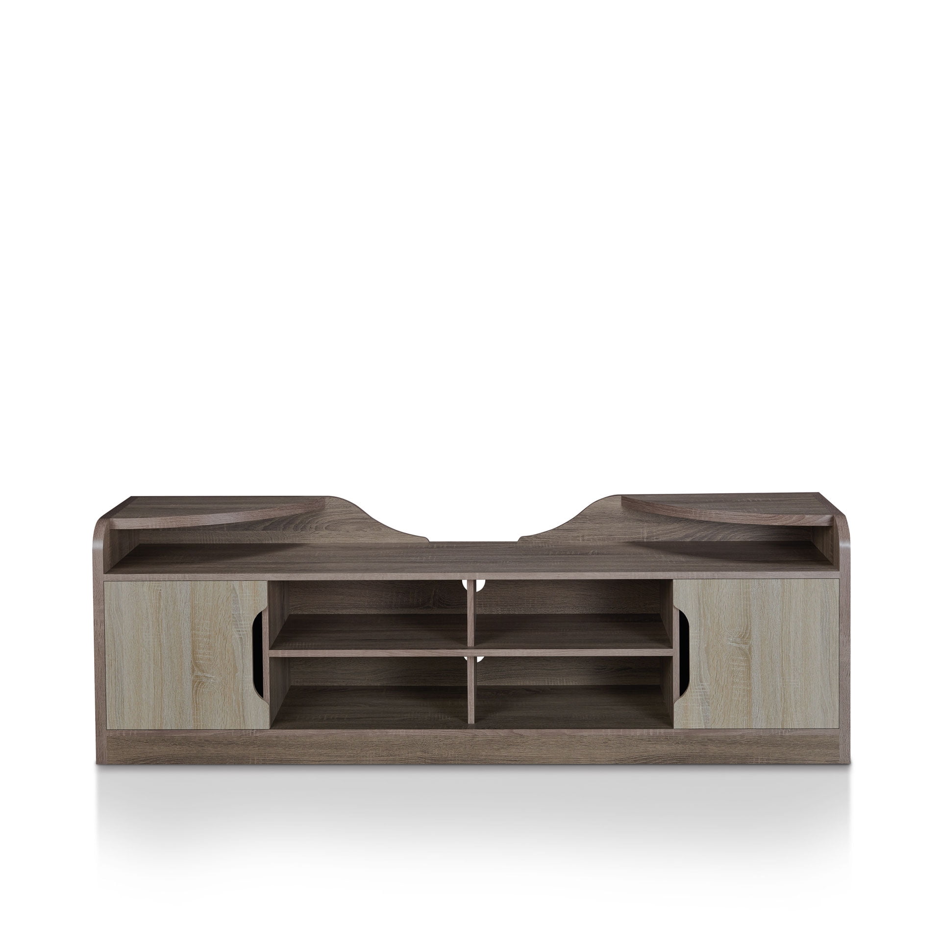 Furniture of America Heitor TV Stand with Storage for TVs up to 73 ...