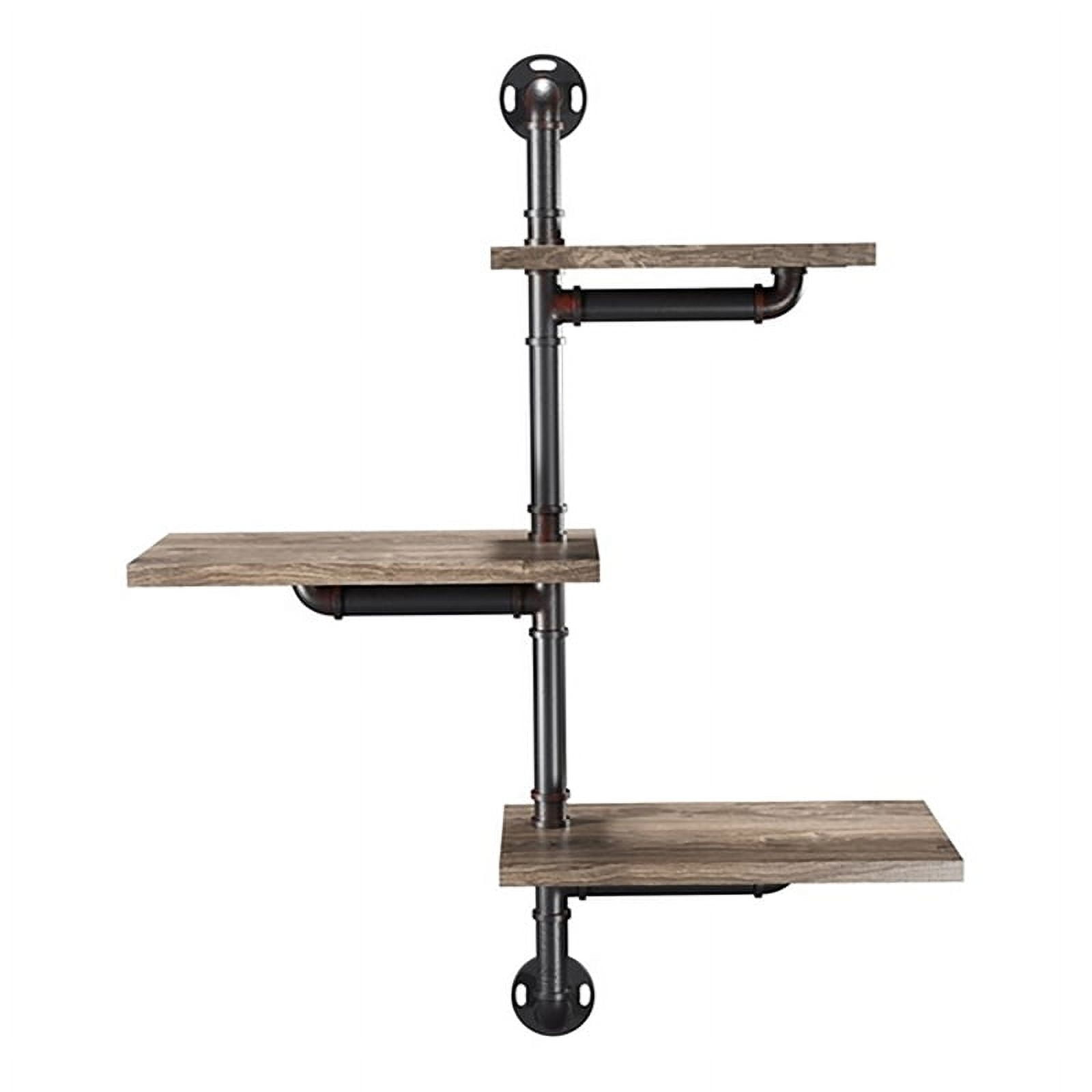 Furniture of America Holloway Industrial Metal Wall Display Shelf in ...